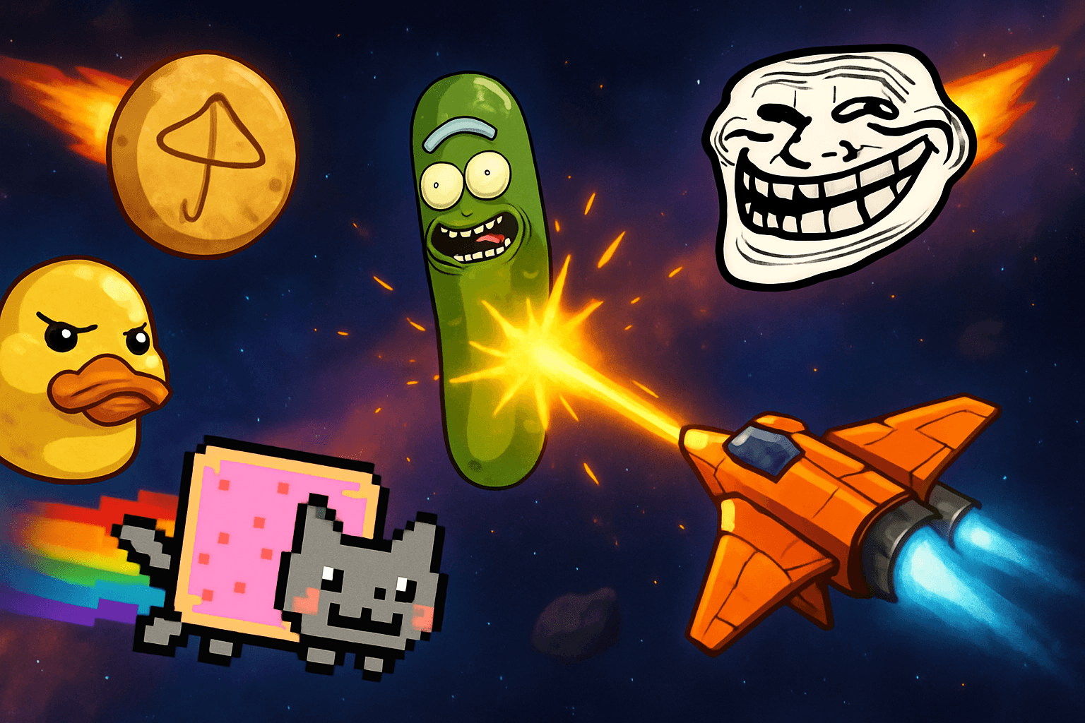 Play Memes Asteroid War | Upit