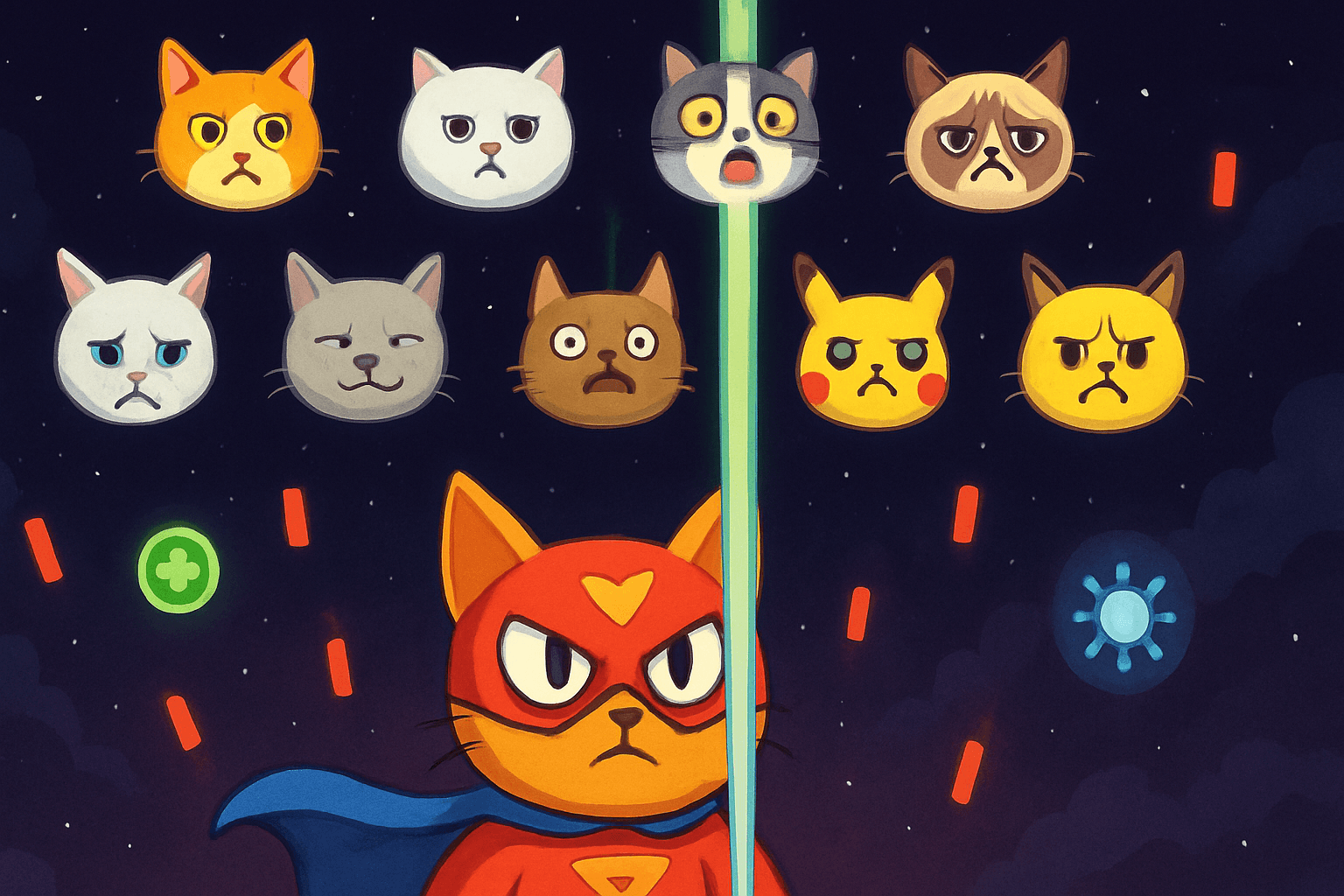 Play Meme Cat Invasion | Upit