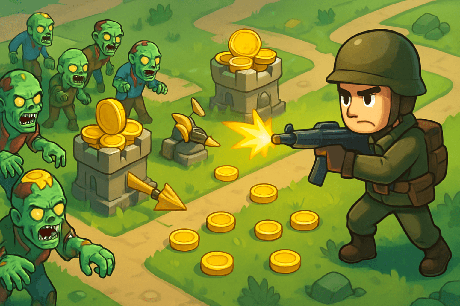 Play Zombie Gold: Defense | Upit