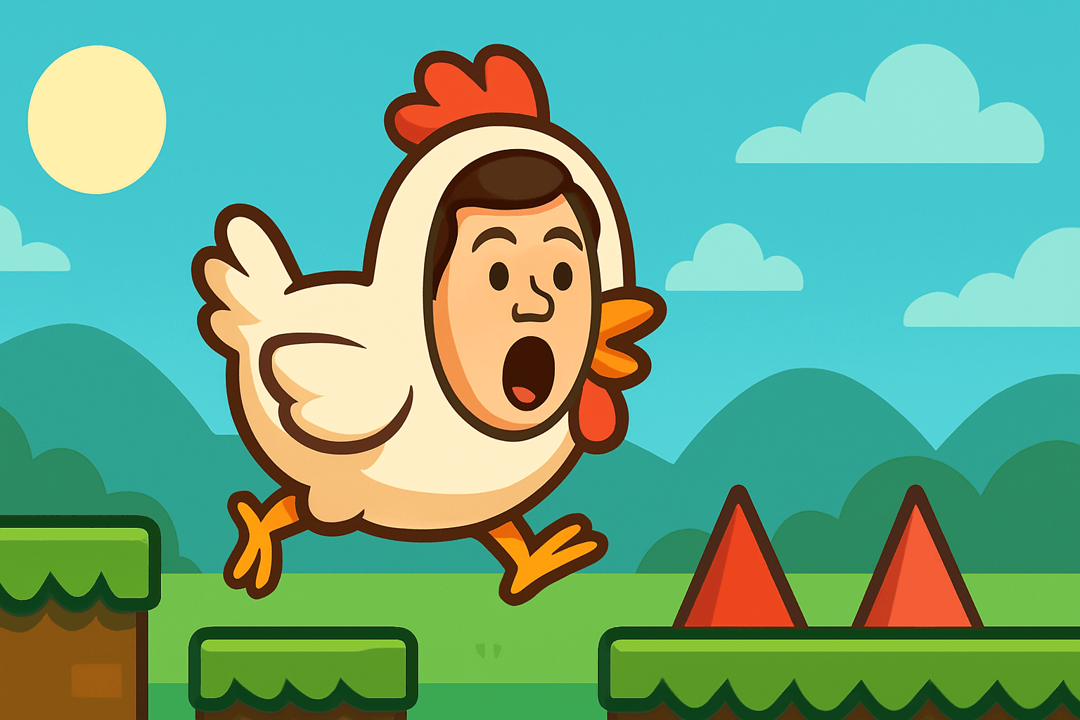 Play Chicken Face Jump | Upit