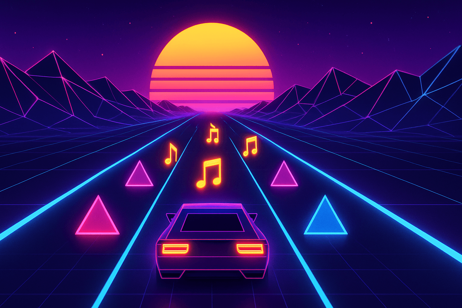 Play Neon Rhythm Road | Upit
