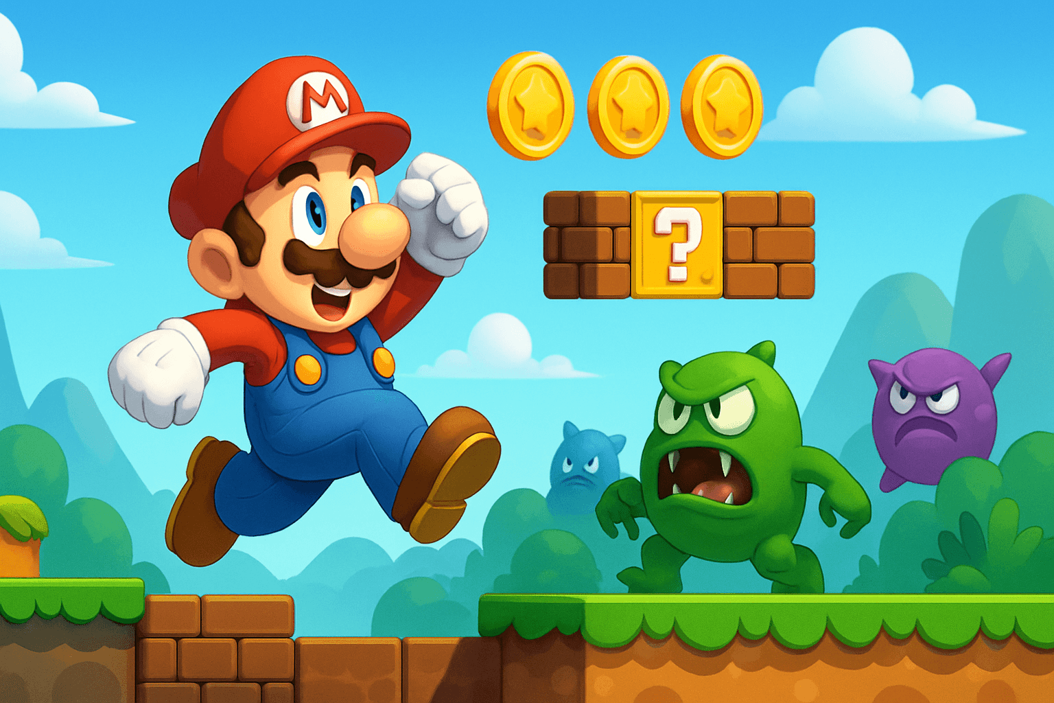 Play Mario vs Monsters | Upit